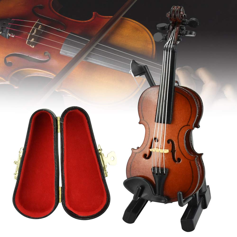 Mua CODIRATO Miniature Violin with Bow Stand Support Worlds Smallest ...