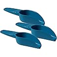Amazon.com: Tupperware Set of 3 Small Canister Scoops with Handles in ...