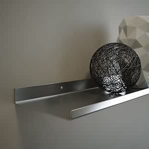 Amazon.com: Stainless Steel Floating Ledge/Ultra Mega Shelf/Art Display ...