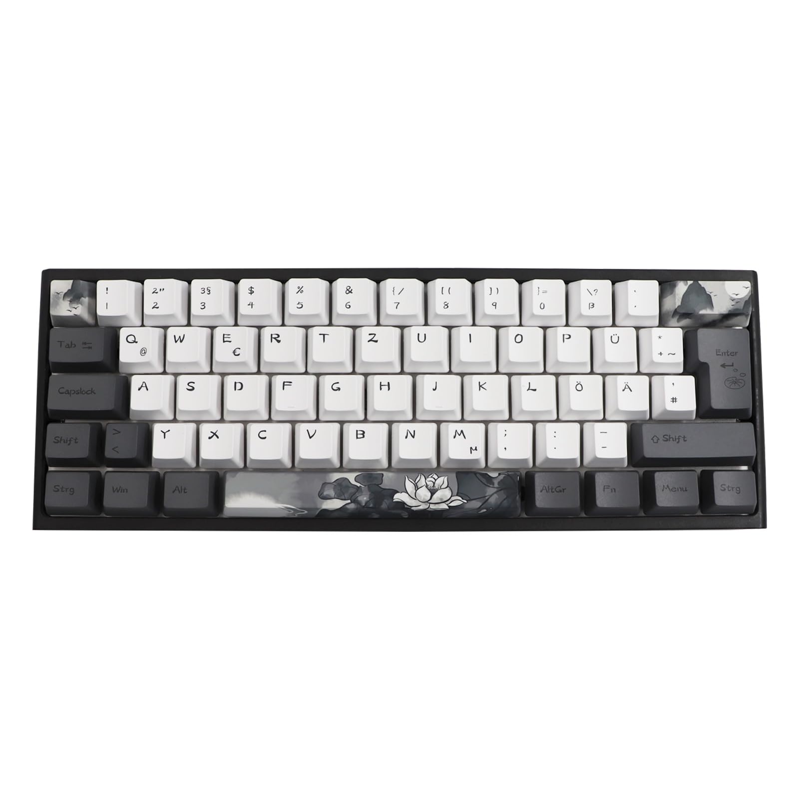 Mua JSJT Ink Lotus Keycaps 140 Keys German Keycaps PBT OEM Profile ...