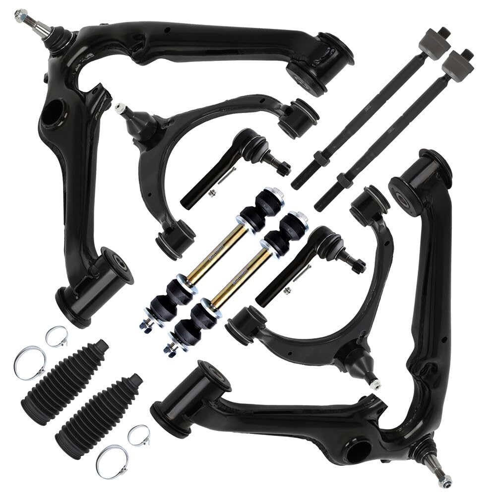 SCITOO 12pcs Front Suspension Kit Upper Lower Control Arm Outer Inner ...