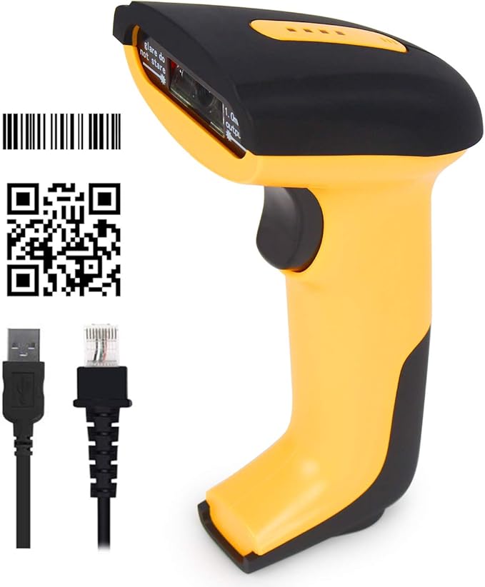 CHITENG 2D Barcode Scanner USB QR Code Scanner Reader Long Range High ...