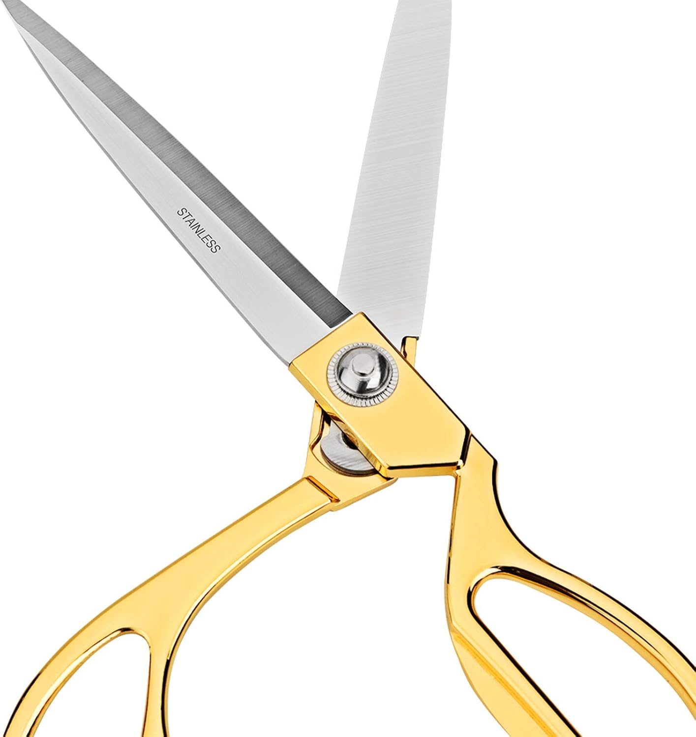Heavy Duty Sewing Scissors 10 inch – Professional Stainless Steel Gold ...