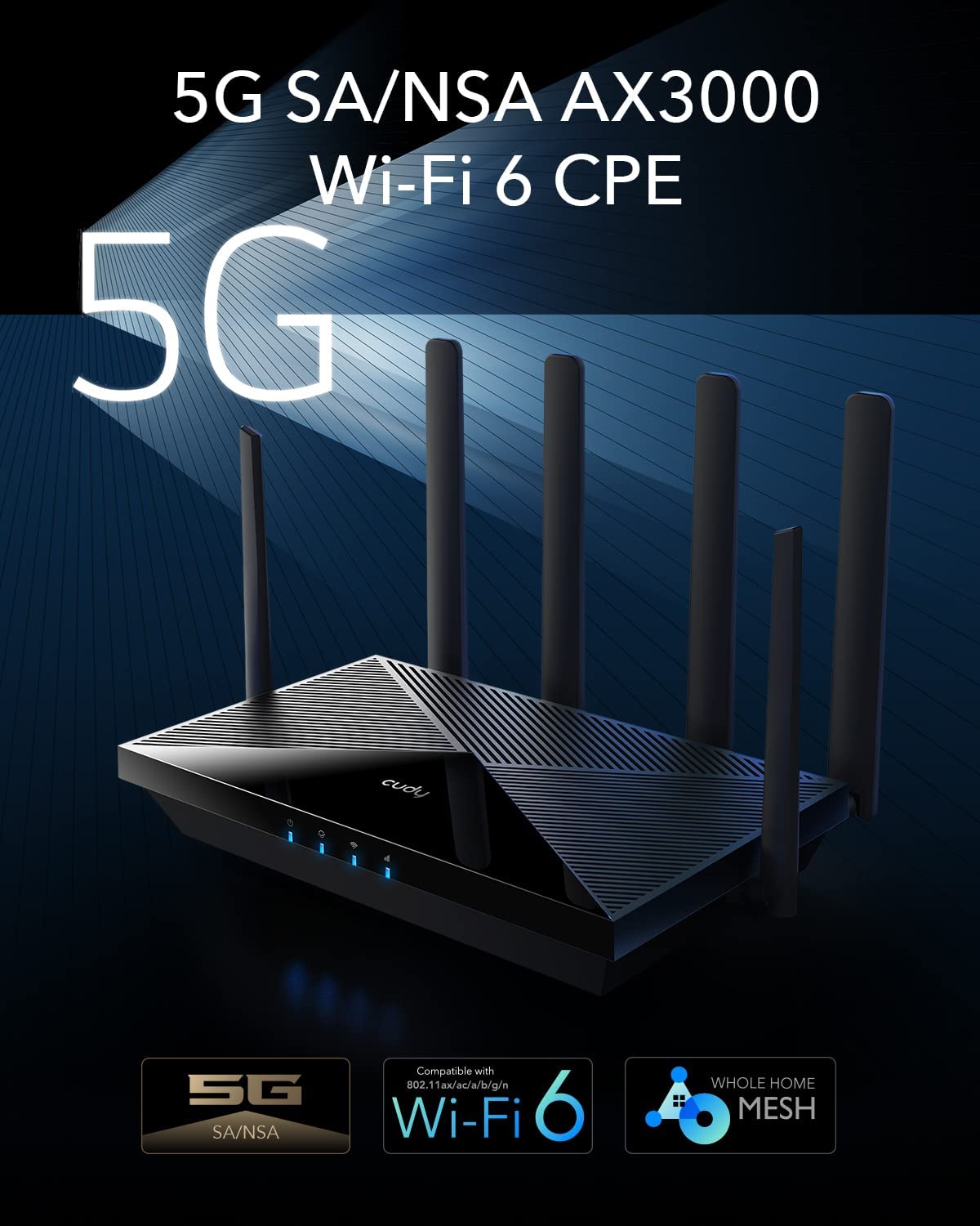 Mua Cudy P5 5G AX3000 WiFi 6 Cpe Router, Dual SIM Cellular, 4x4 Mimo, Removable Antennas, Vpn ...