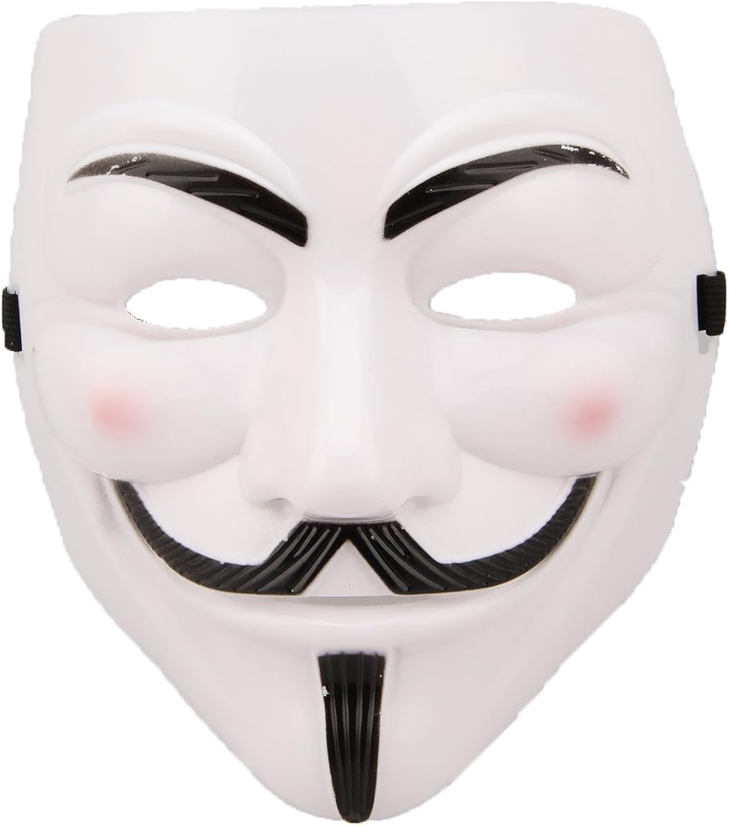 Amazon.com: V for Vendetta Mask White: Clothing