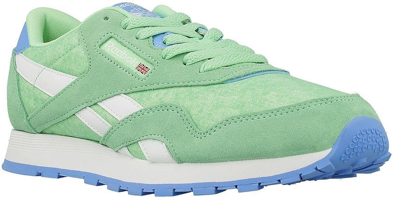 Reebok Damen Cl Nylon Washed Sneaker Low Hals, Grün (Mint Green/Sky ...