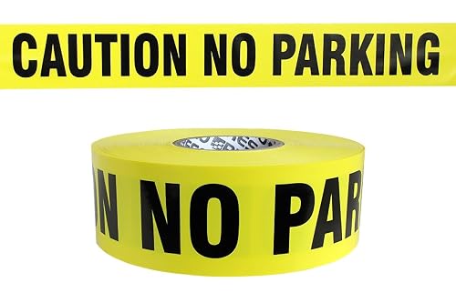 ATERET Caution No Parking Tape 3 inch x 1000 feet, Hazard Safety Tape ...