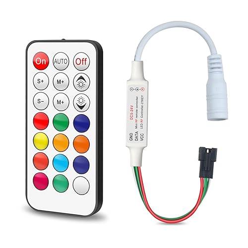 RGBZONE DC5V/12V/24V RF Wireless Remote LED Controller, Addressable ...