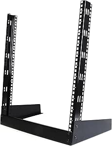 Amazon.com: StarTech.com 12U Open Frame Network Rack - 19" 2 Post Free ...