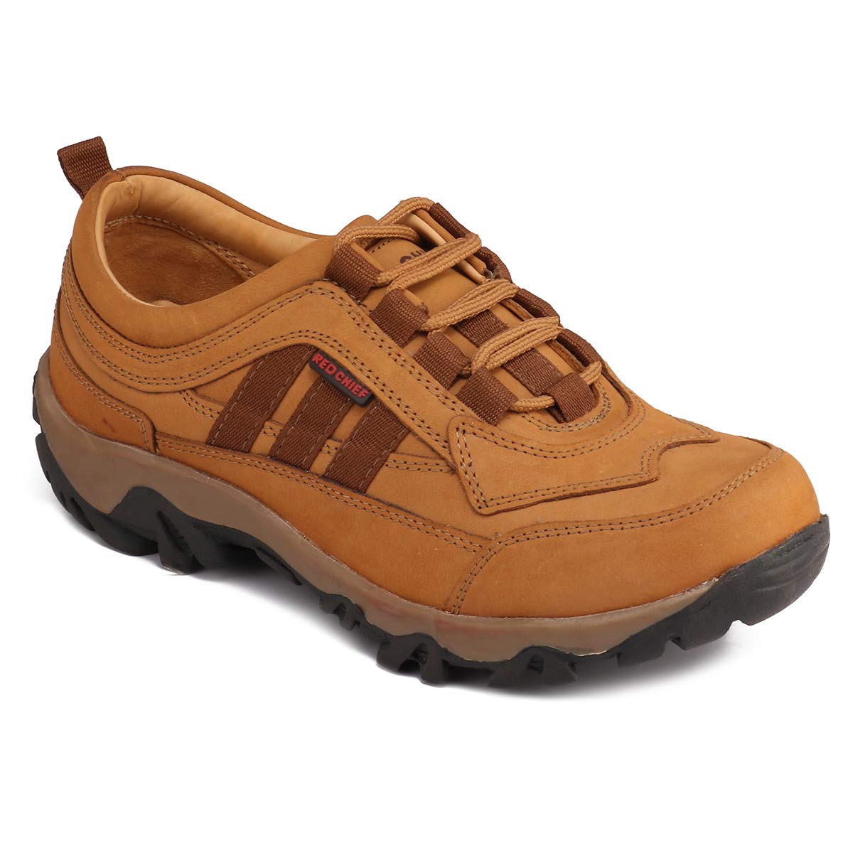 Redchief Men's Leather Trekking and Hiking Footwear Shoes: Buy Online ...