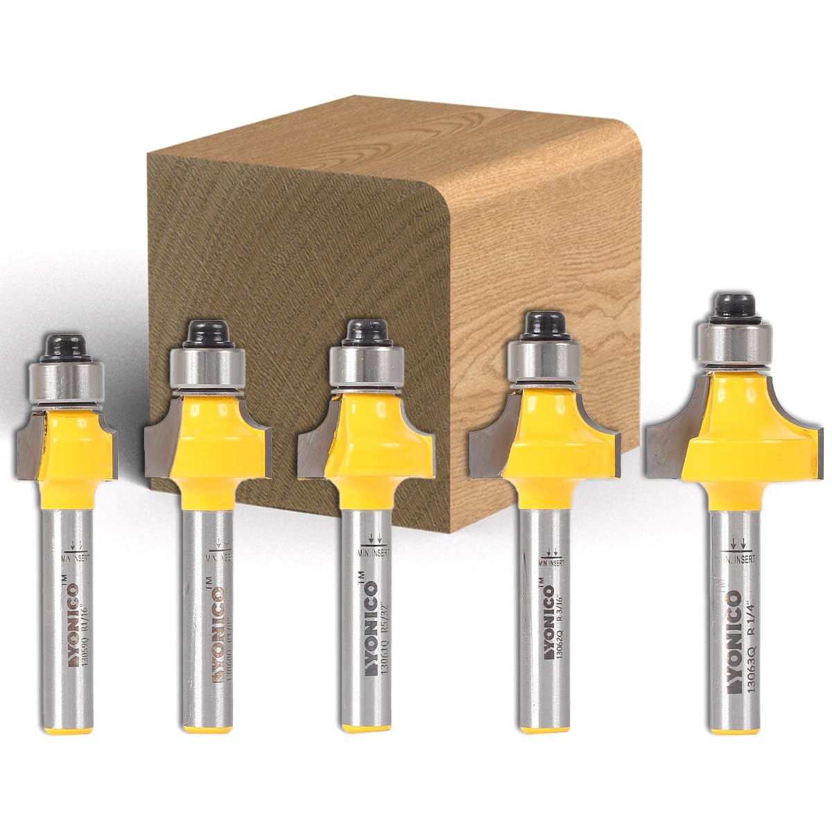 Mua Roundover Router Bits Edge Forming Set 5 Bit Mini 1/4-Inch Shank ...