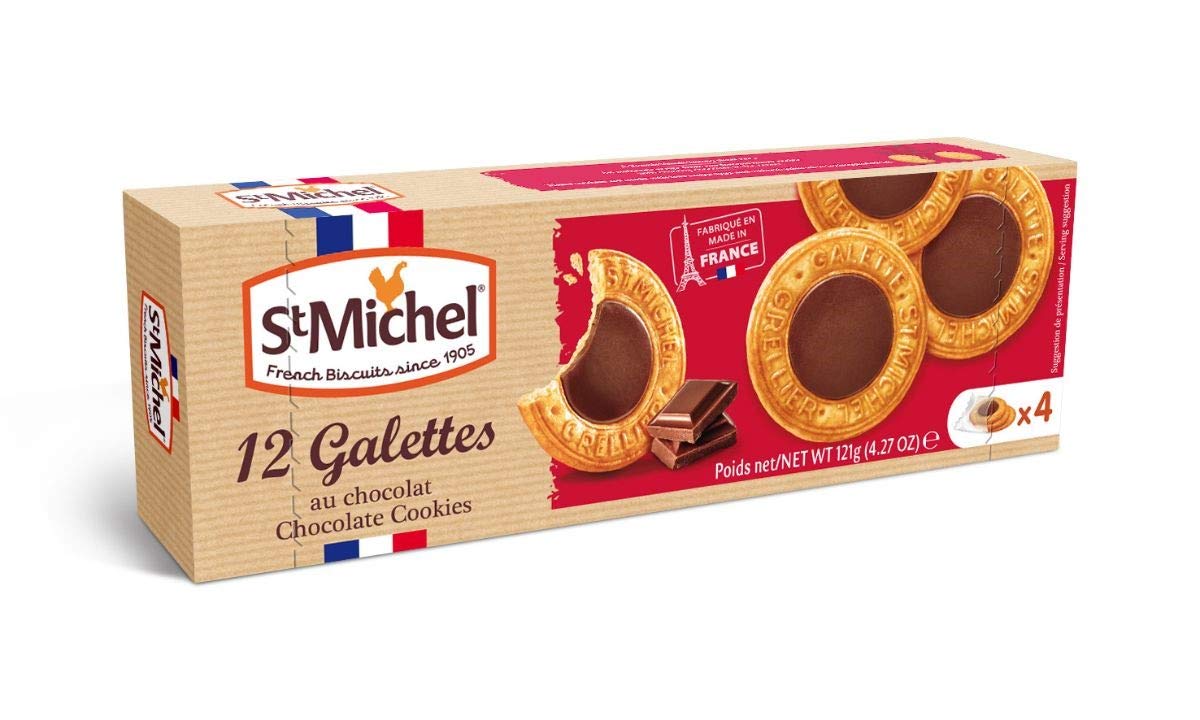 St Michel Galettes With Chocolate, 4.27 Oz: Amazon.com: Grocery ...