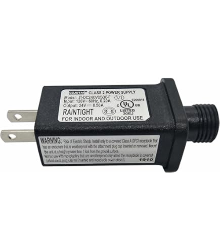 LED Transformer 24V 0.25A LED Power Supply Transformer - Replacement ...
