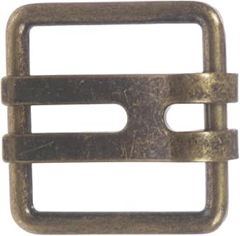 Amazon.com: 1 3/4" Double Wide Flat Prong Square Belt Buckle, Antique ...