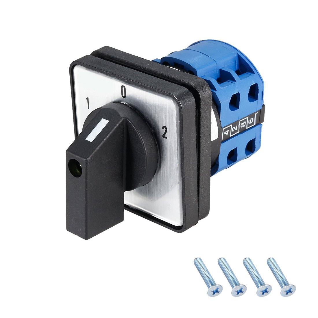 Uxcell Changeover Switch 3 Position Rotary Selector Cam Switch Panel ...