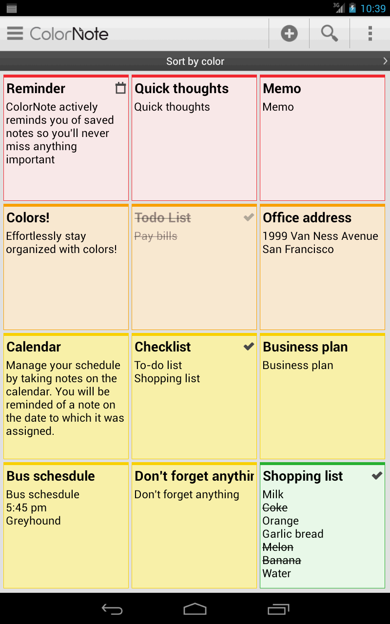 ColorNote Notepad Notes:Amazon.com:Appstore for Android