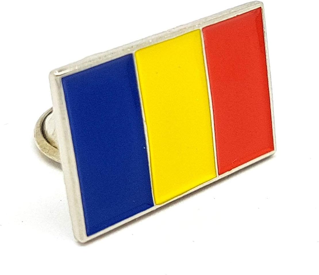 National Flag of Romania Enamel Metal Pin Badge Lapel Brooch Romanian ...