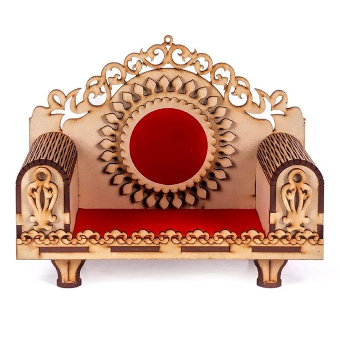 Buy Tilak Venture Wooden God Stand, Bal Gopal Singhasan, Jhula, Pooja ...