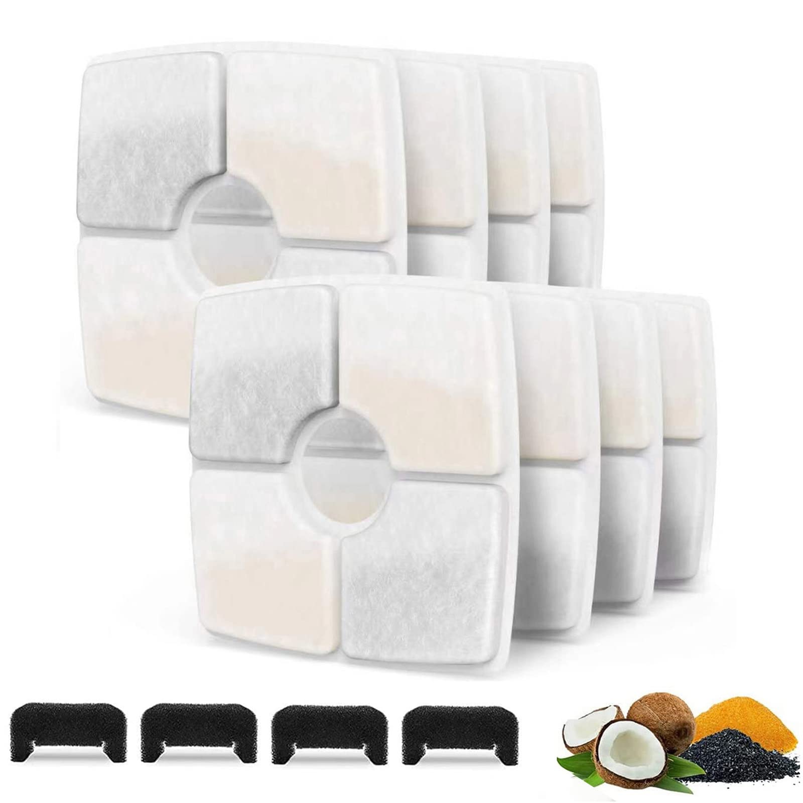 SAMANIJA 8-Pack filters with 4-pack Pre-Filter Sponges replacement ...