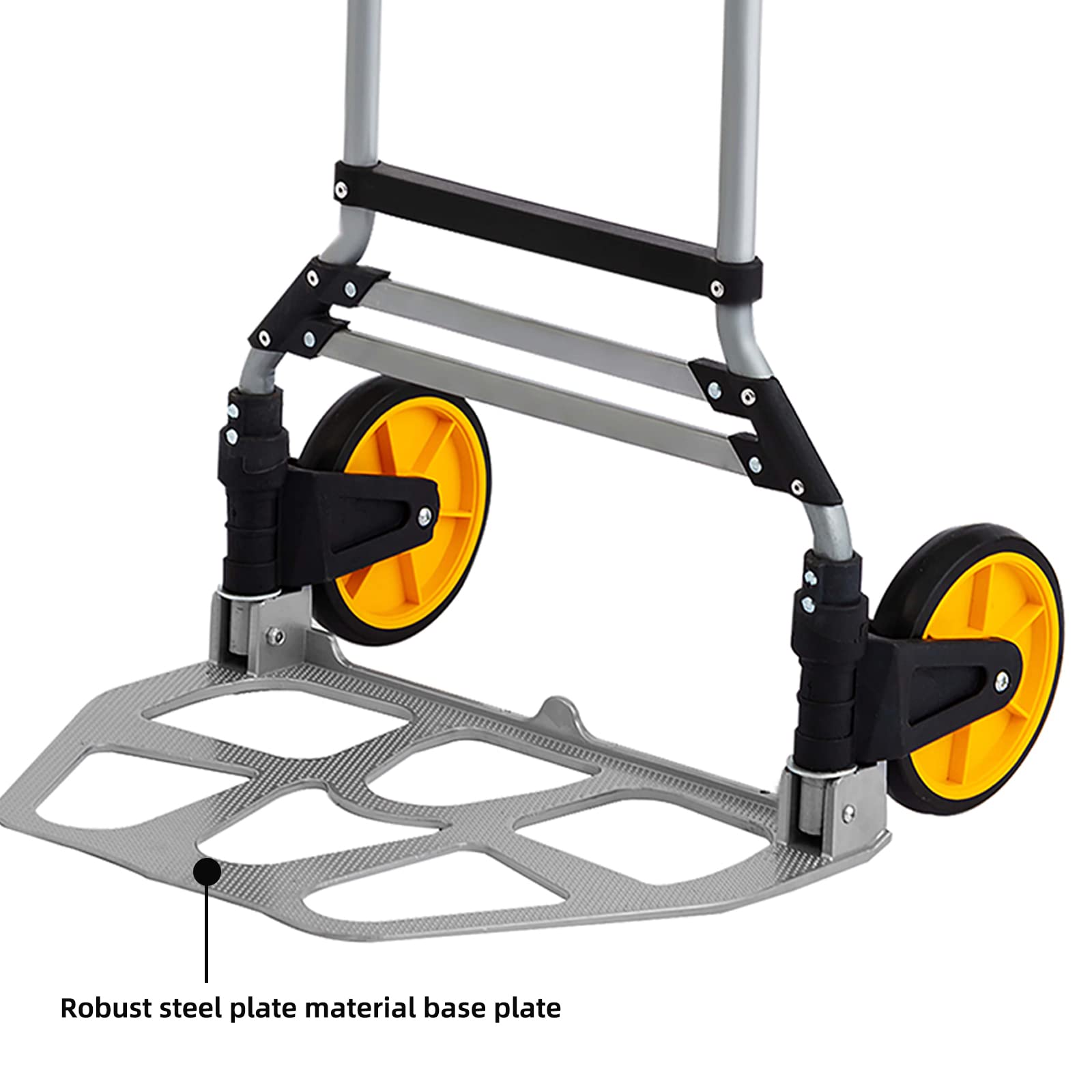 Mua LEADALLWAY 265lbs Capacity Large Size Double Handle Dolly Cart with ...