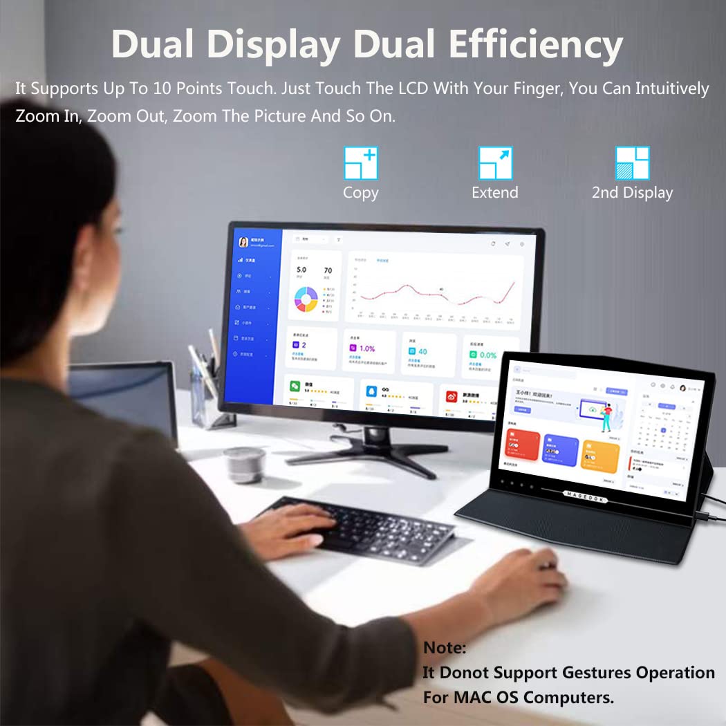 Mua OLED Portable Touchscreen Monitor, 13.3" 2K 1MS Portable Gaming ...