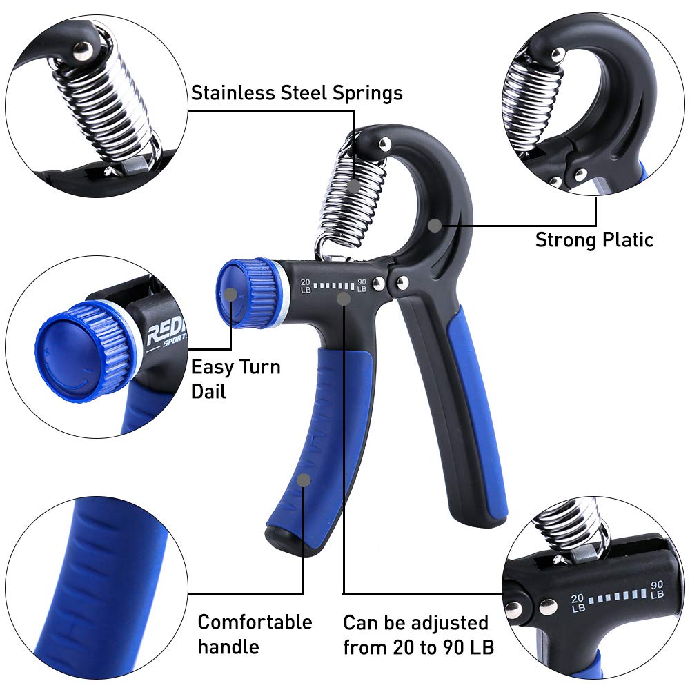 Mua Hand Grip Strengthener - 2 Pack Forearm Exerciser Adjustable ...