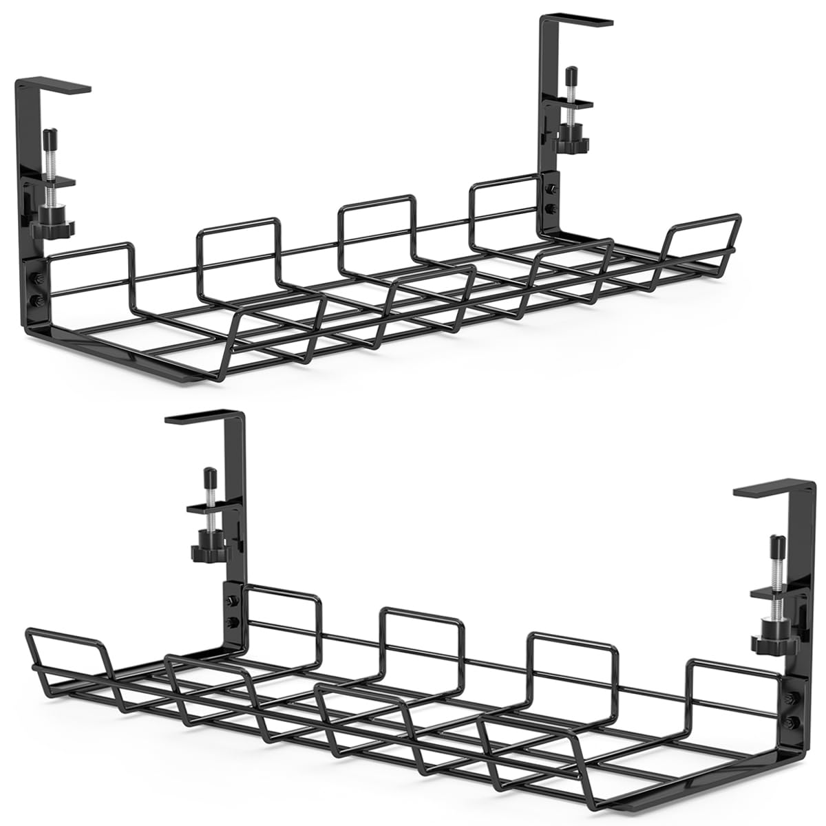 Mua Under Desk Cable Management Trays, 2 Pack 15.7'' No Drill Alloy ...