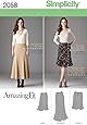 Amazon.com: Simplicity 2058 Women's Skirt Sewing Patterns, Sizes 10-18 ...