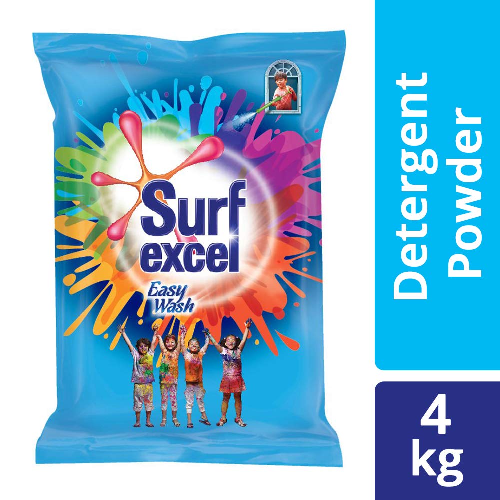 Surf Excel Easy Wash Detergent Powder, 4 kg Rs 426 At Amazon - Dealsheaven