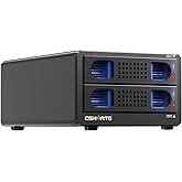 Amazon.com: CENMATE 4 Bay Hard Drive RAID Enclosure with Cooling Fan for 2.5/3.5" SATA HDD/SSD ...