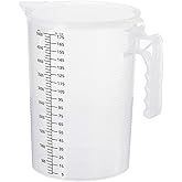 Amazon.com: PATIKIL Graduated Beaker, 250ml PP Plastic Liquid Measuring Cup Double Sided Black ...