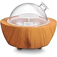 Amazon.com: 280ml Glass Essential Oil Diffuser Wood Grain Base Air Aroma Diffusers for ...