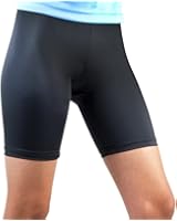 Delfin Spa Women's Mineral Infused High Waist Exercise Shorts - Regular ...