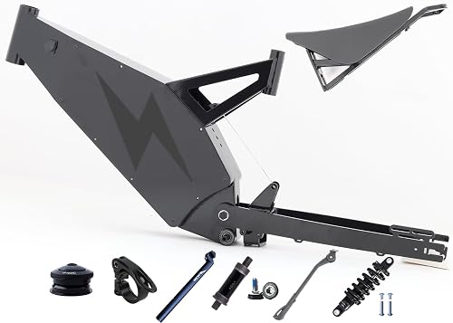 KEYU F6 DIY Ebike Frame Ebike Full Suspension Frame Rear Drive Motor ...