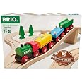 Amazon.com: BRIO Classic 65th Anniversary Wooden Train Set - 32-Piece ...