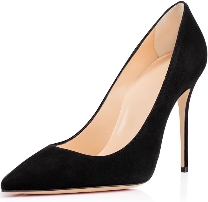 elashe Escarpins Femme Talon Haut | 10cm Bout Fermé Talon Aiguille ...