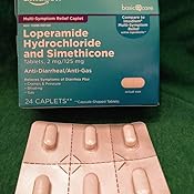 Amazon.com: Amazon Basic Care Loperamide Hydrochloride and Simethicone ...