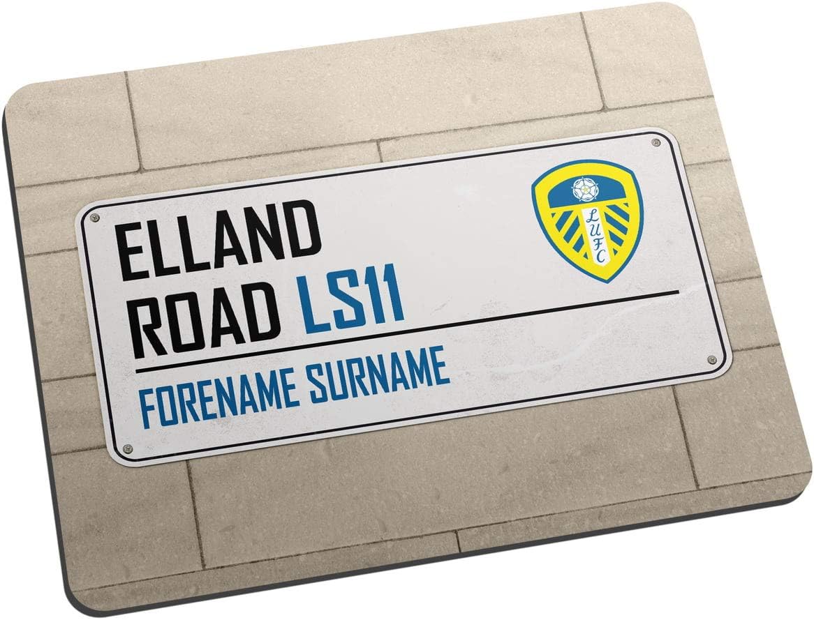 Personalised Leeds United FC Street Sign Mouse Mat: Amazon.co.uk ...