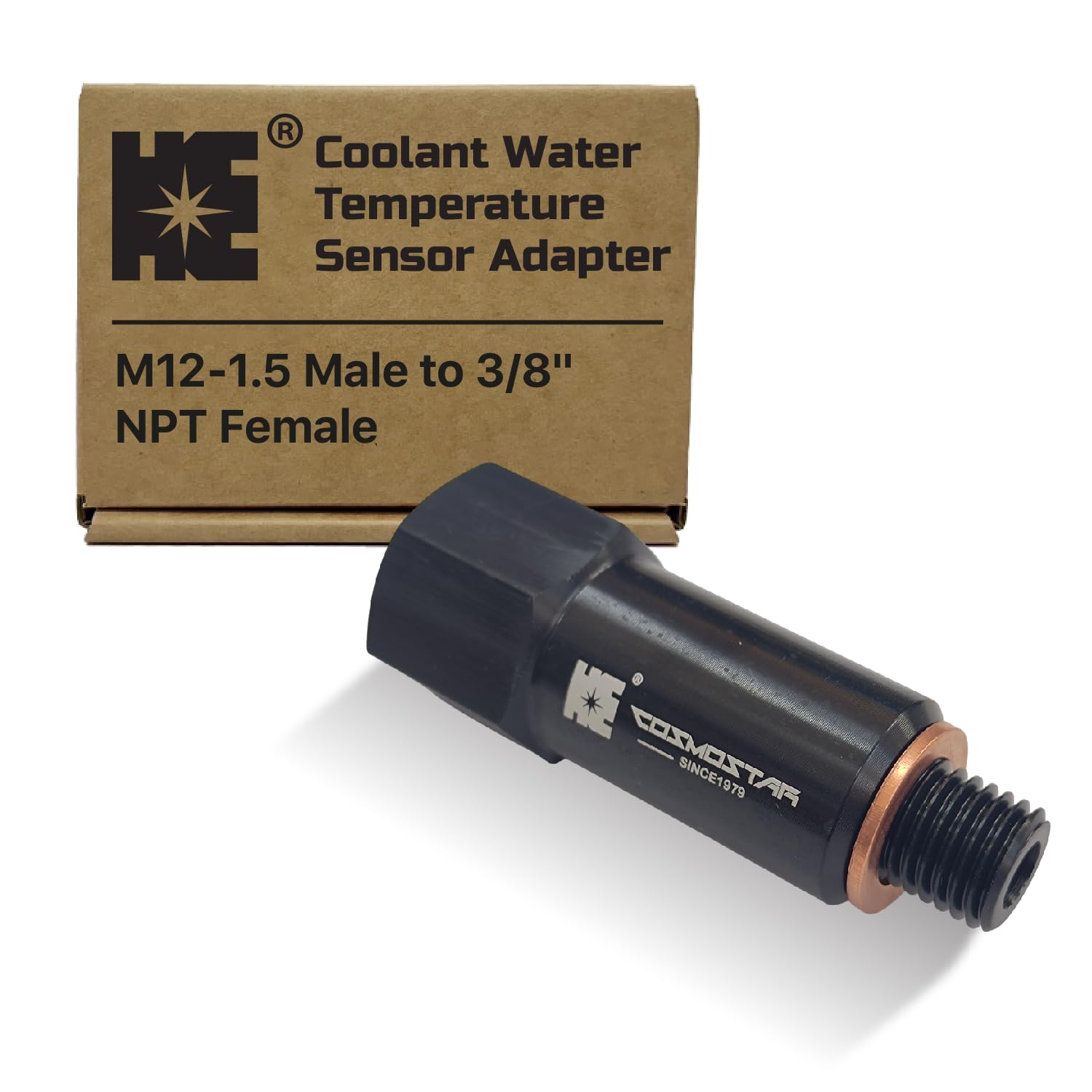 Cosmostar Coolant Water Temperature Sensor Adapter – M12-1.5 Male to 3/ ...