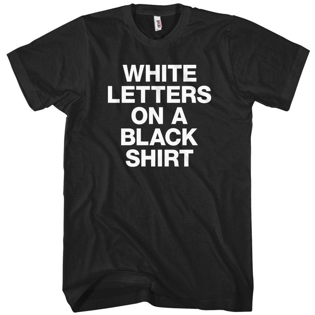 Letters On A Shirt T Shirt 4567 Jznovelty