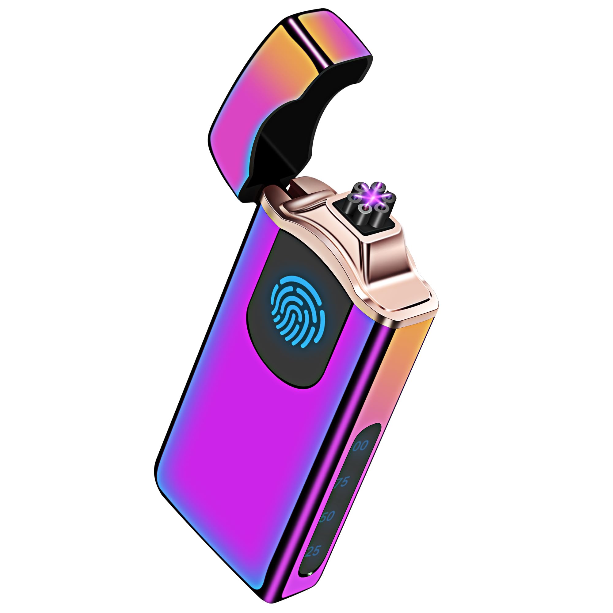 Triple Arc Plasma Lighter 500 mAh Battery USB Rechargeable Windproof ...