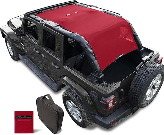 Amazon.com: Shadeidea Jeep Wrangler SunShade JL Unlimited 4 Door JLU ...