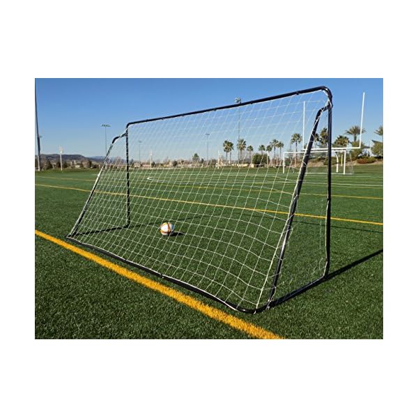 Vallerta 12 x 6 Ft. Powder Coated Galvanized Steel Soccer Goal w/Net ...