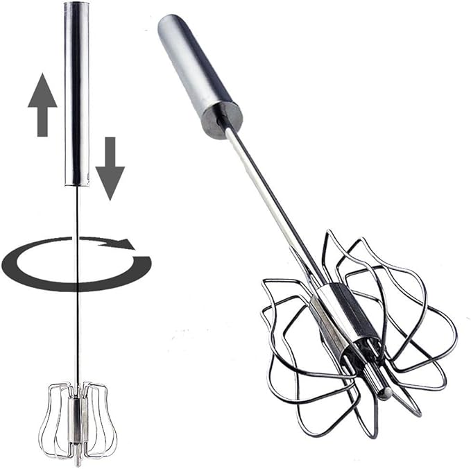 Stainless Steel Turbo Hand Held Auto Rotating Whisk by Essentialz1 ...