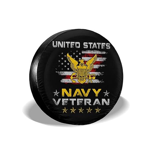 United States Navy Veteran Spare Tire Cover 14 15 16 17 Inch Wheel ...
