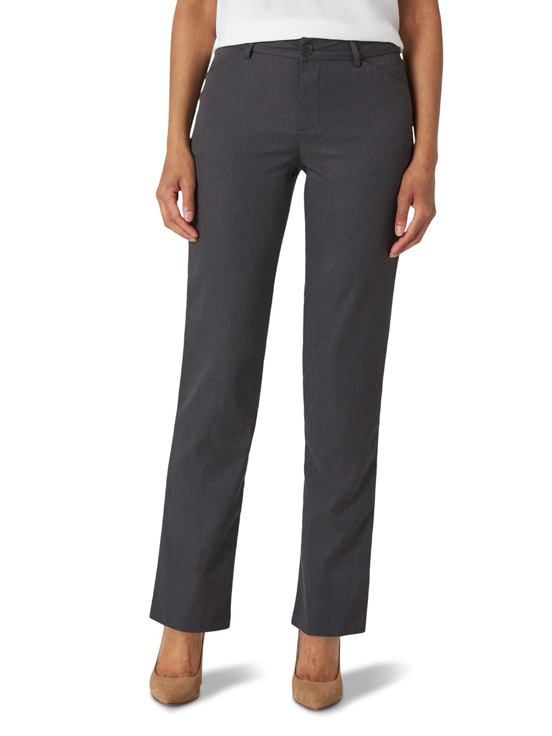 Buy LEE Women's Wrinkle Free Relaxed Fit Straight Leg Pant at Amazon.in