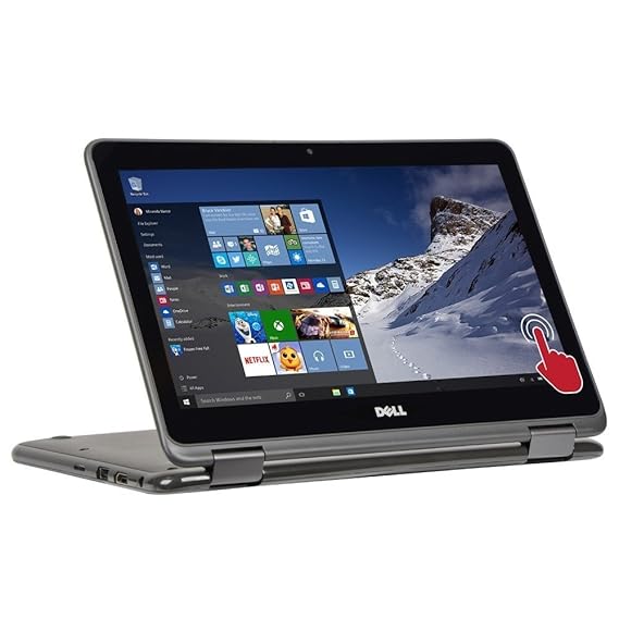Dell Inspiron 11.6" HD 2-in-1 Convertible Touchscreen Laptop (Tablet ...