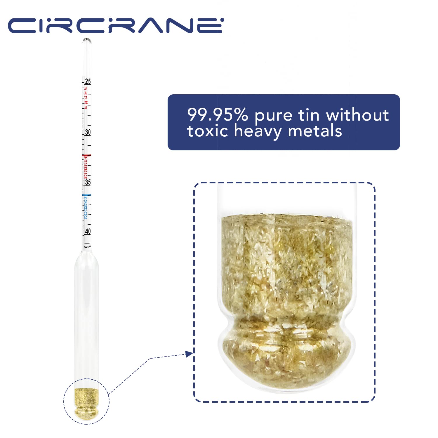 Mua Circrane Maple Syrup Hydrometer with BRIX & Baume Scales, Density ...