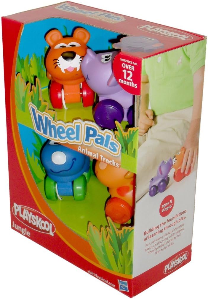 Playskool Wheel Pals Animal Tracks 4-Pack - Jungle Zoomimals: Amazon.fr ...