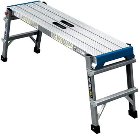 Werner Pro Folding Work Platform Bench Hop Step Up Decorators ...